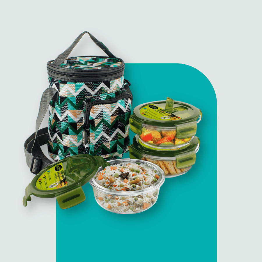 Borosilicate Glass Lunch box Set | Best Quality