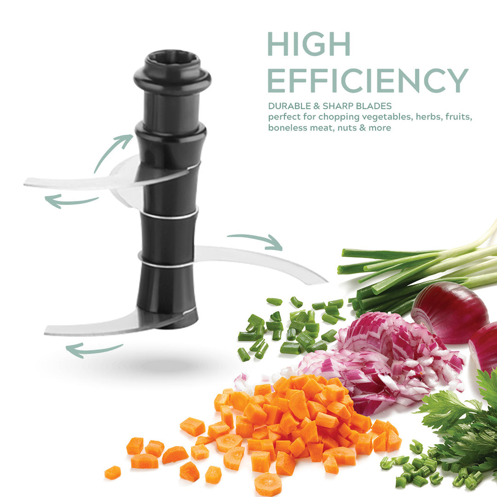 Hand Push Chopper 550 ML | 3 Blades Kitchen Chopper