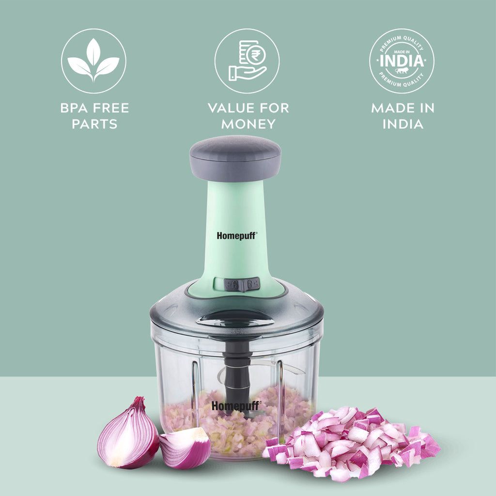 Hand Push Chopper 550 ML | 3 Blades Kitchen Chopper